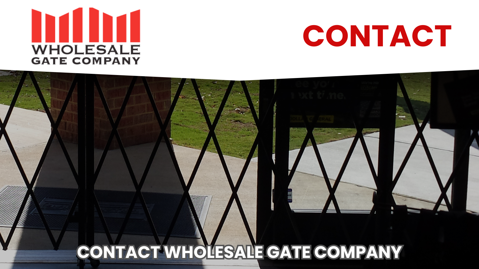 Contact Wholesale Gate Co - American-Made Folding Security Gate Experts
