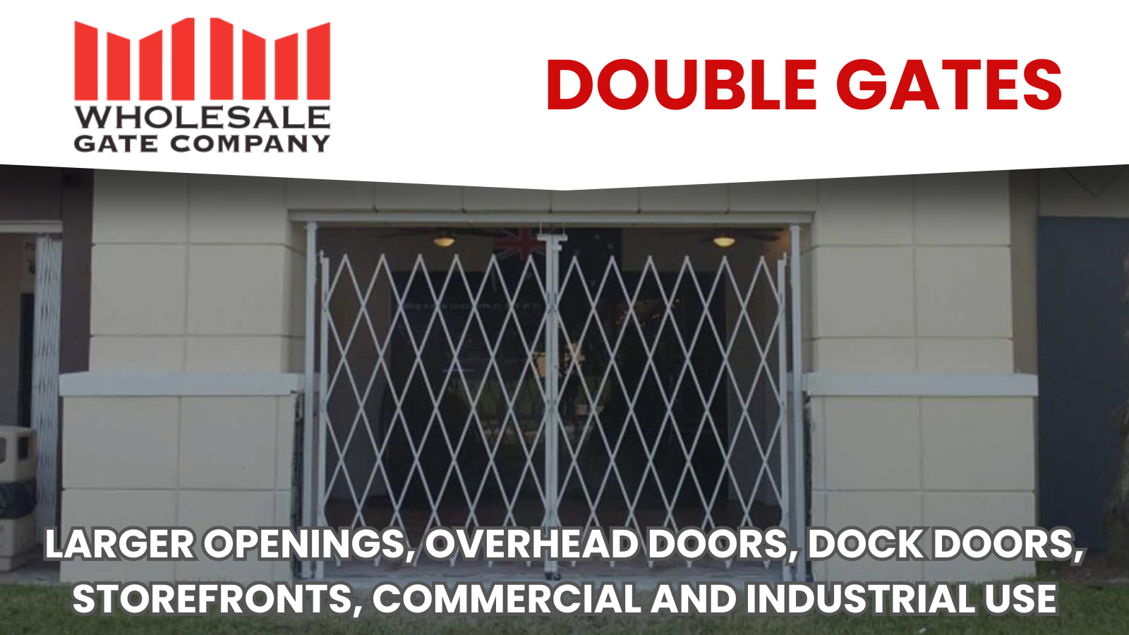 Accordion Folding Double Security Gates - Wholesale Gate Company