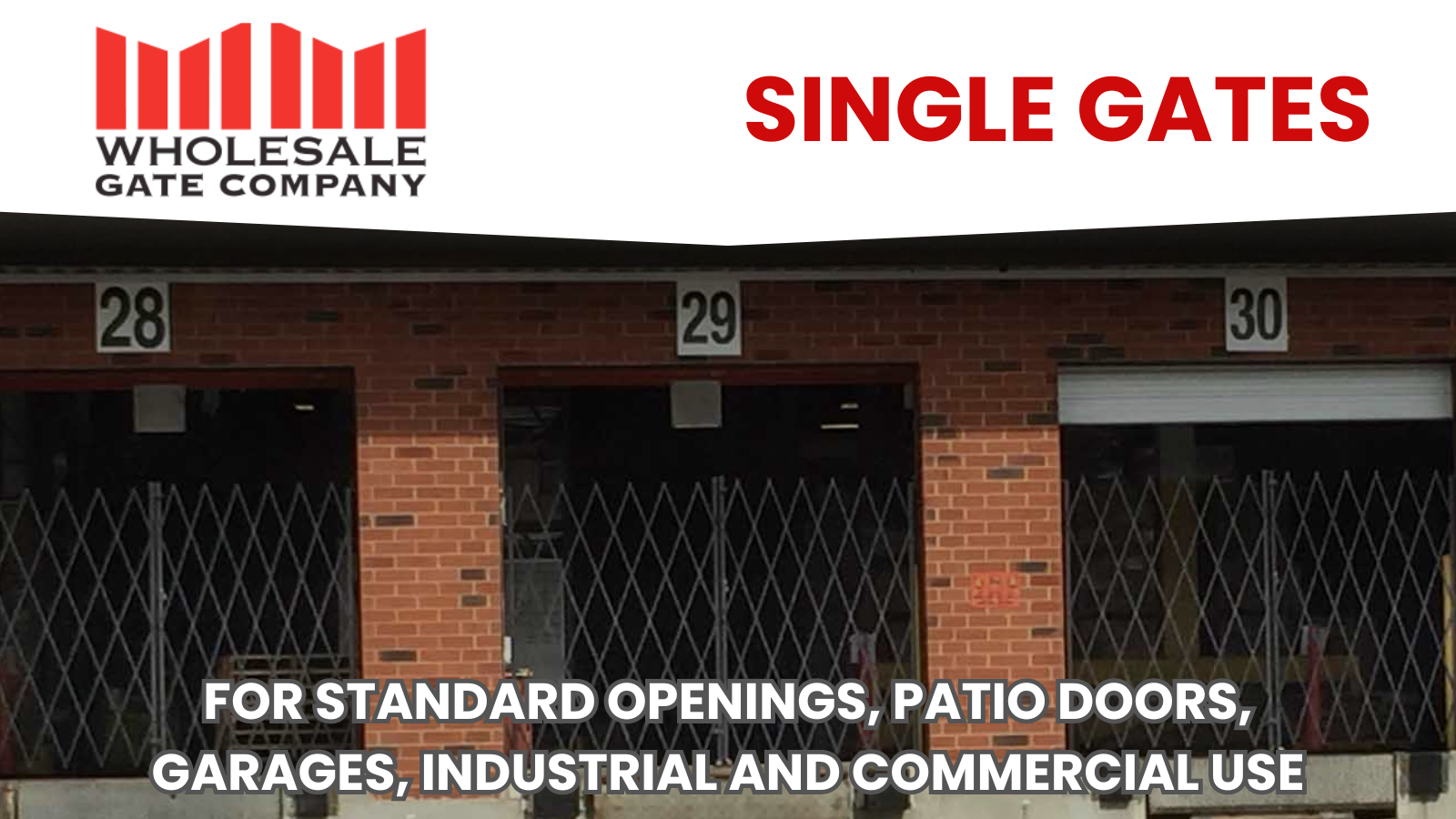 Accordion Folding Single Security Gates - Wholesale Gate Company